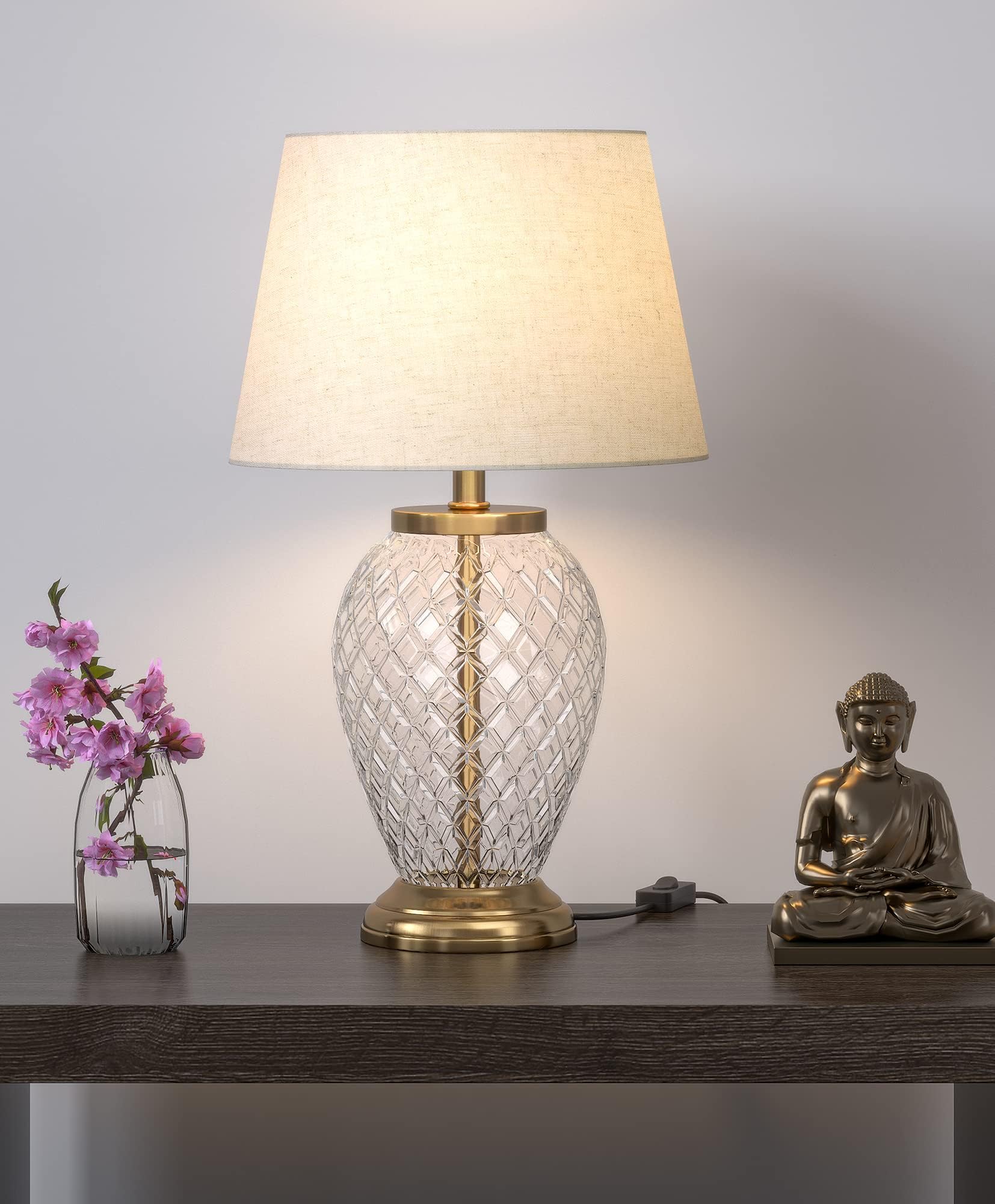 Buy Homesake Ceramic Table Lamp Shade Empire, Table Night Lamps for ...