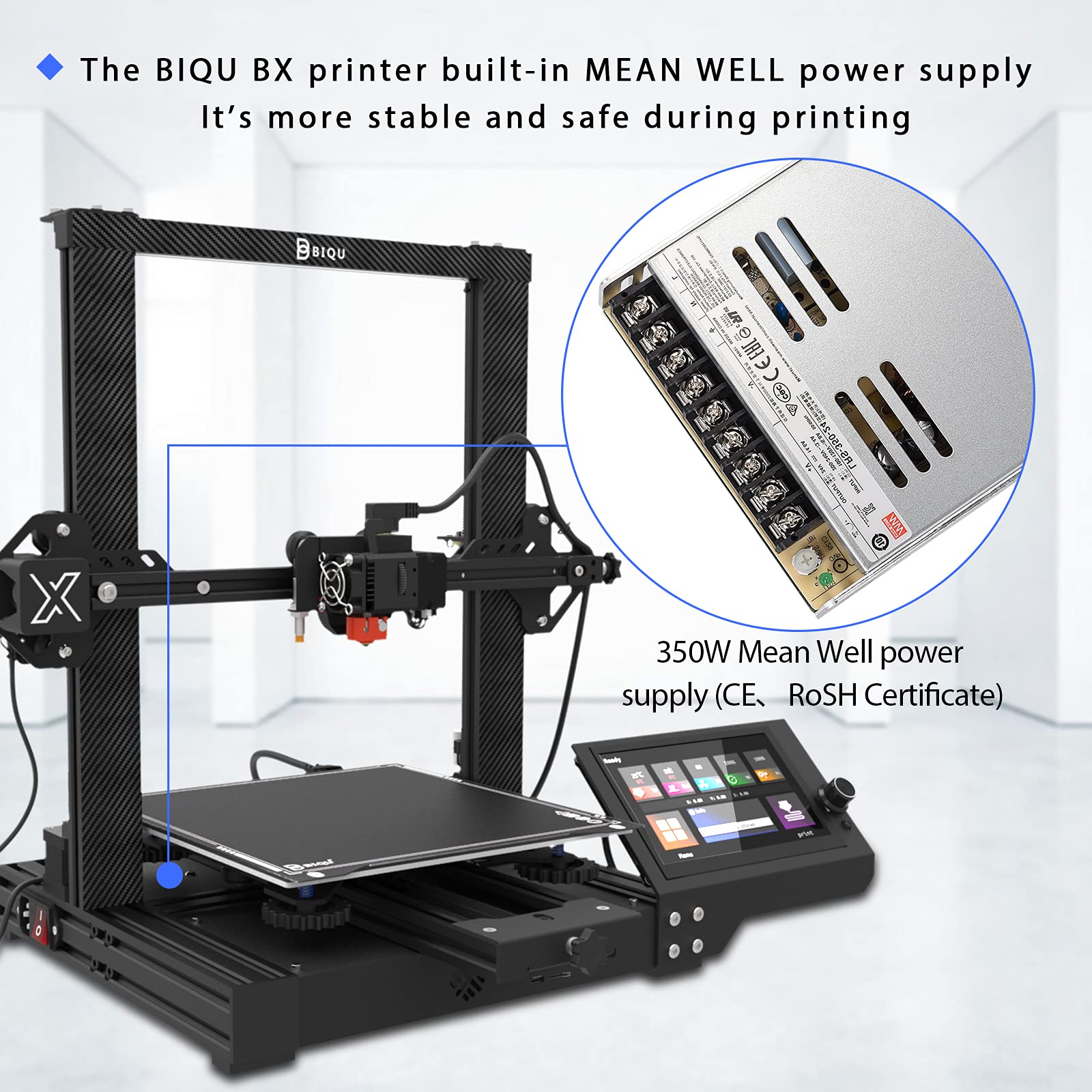 BIQU BX 3D Printer,Upgraded All Metal Frame FDM 3D Pri...B094QXP9FG ...