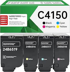 Amazon.com: C4150 Extra High Yield Toner Cartridge (BK: 16000 Pages CMY ...