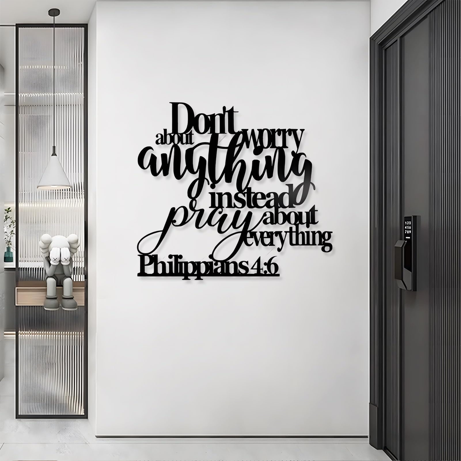 Amazon.com: Bible Verse Metal Wall Decor, Scripture Metal Wall Decor ...