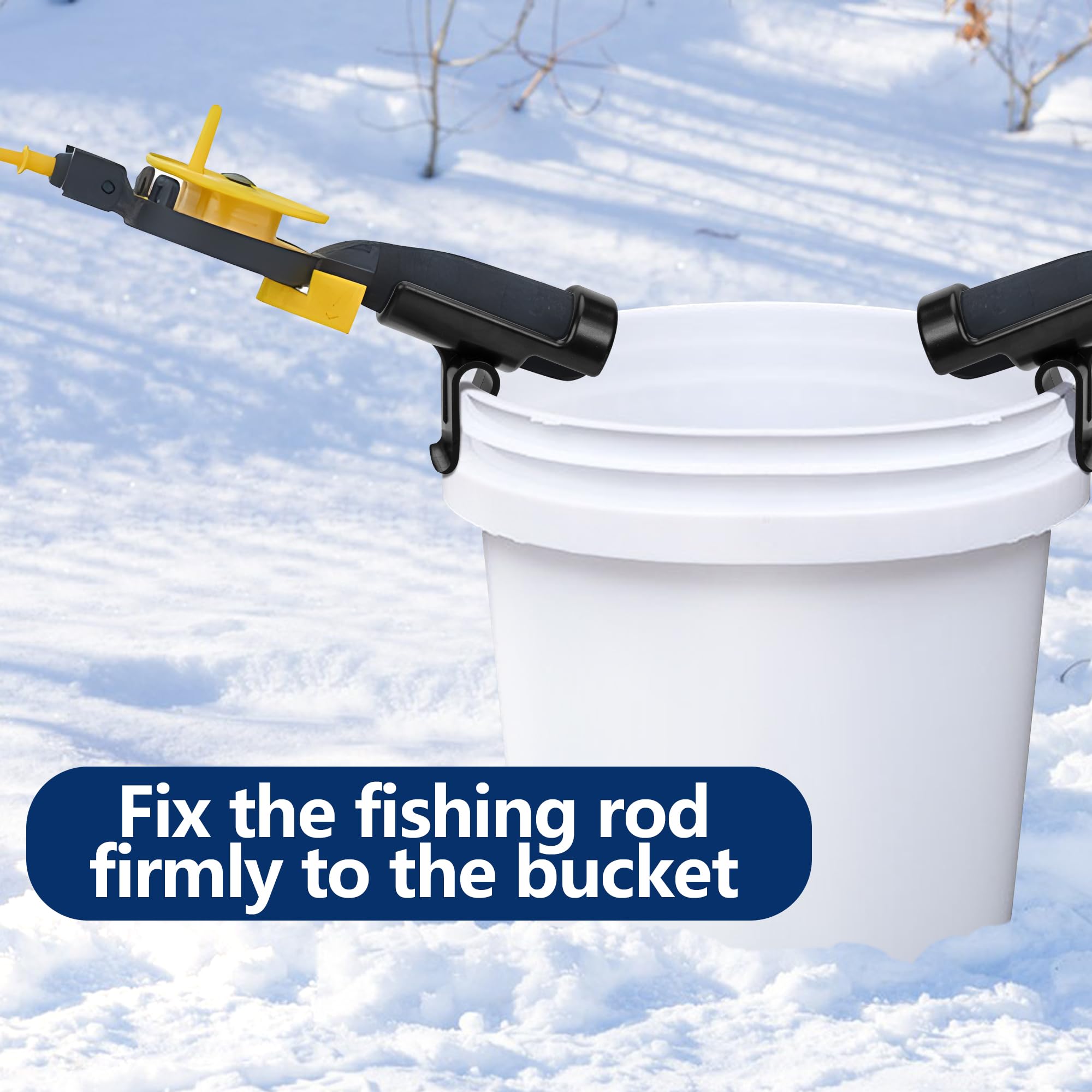 Snapklik.com : 4 Pcs Bucket Rod Holder- Ice Fishing Pole Holder Racks ...