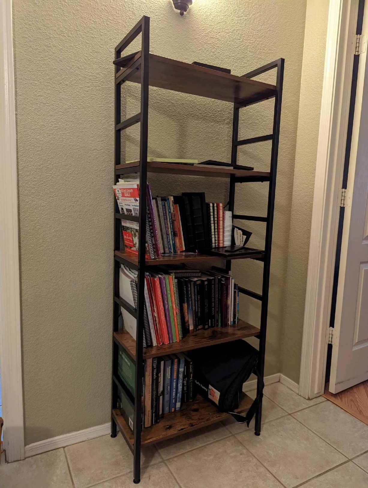 $17/mo - Finance MIOCASA 5 Tier Bookshelf, Adjustable Industrial ...