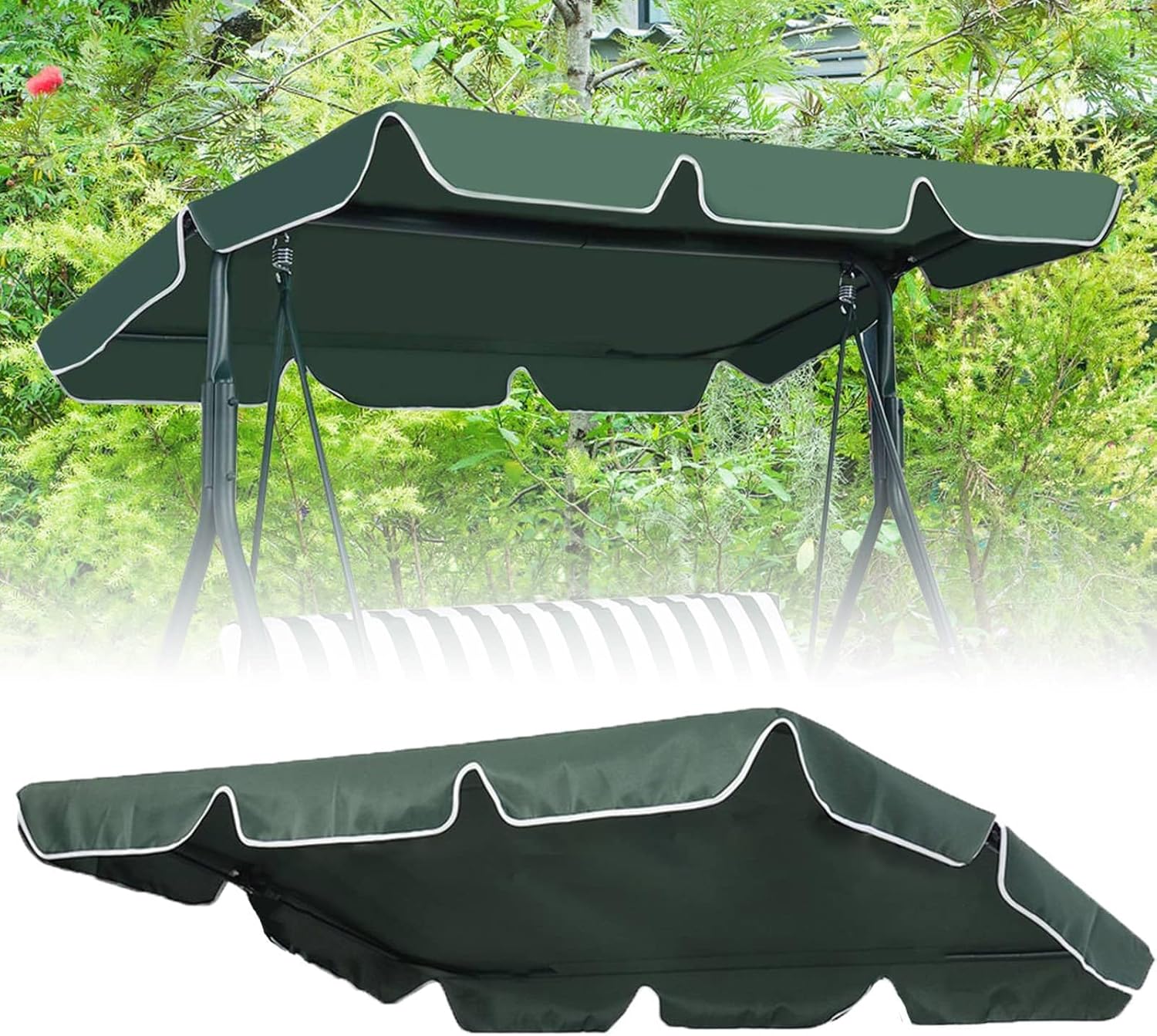 Amazon.com: Swing Seat Canopy,2&3 Seater Garden Canopy Replacement ...