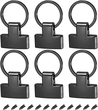 Amazon.com: uxcell Key Fob Hardware with Keychain Ring Purse Bag ...