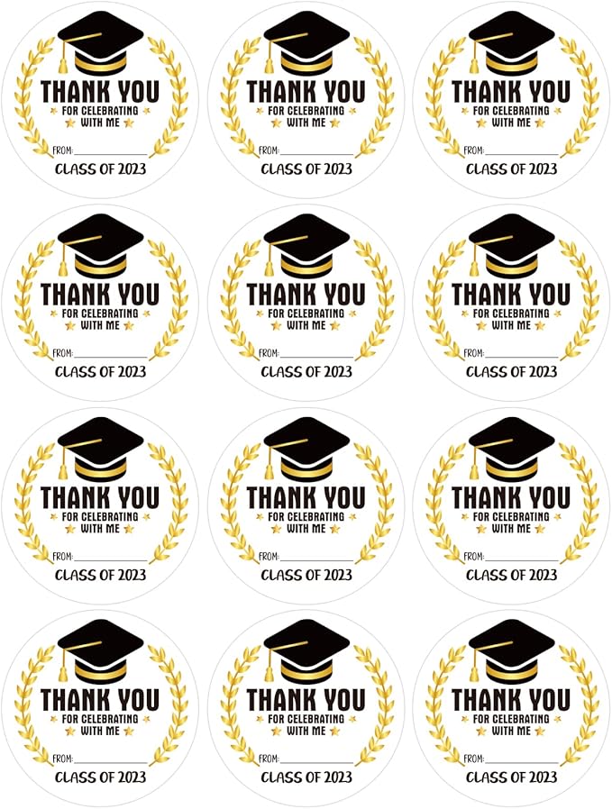 Amazon.com: SICOHOME Graduation Stickers Class of 2023 36PCS Class of ...