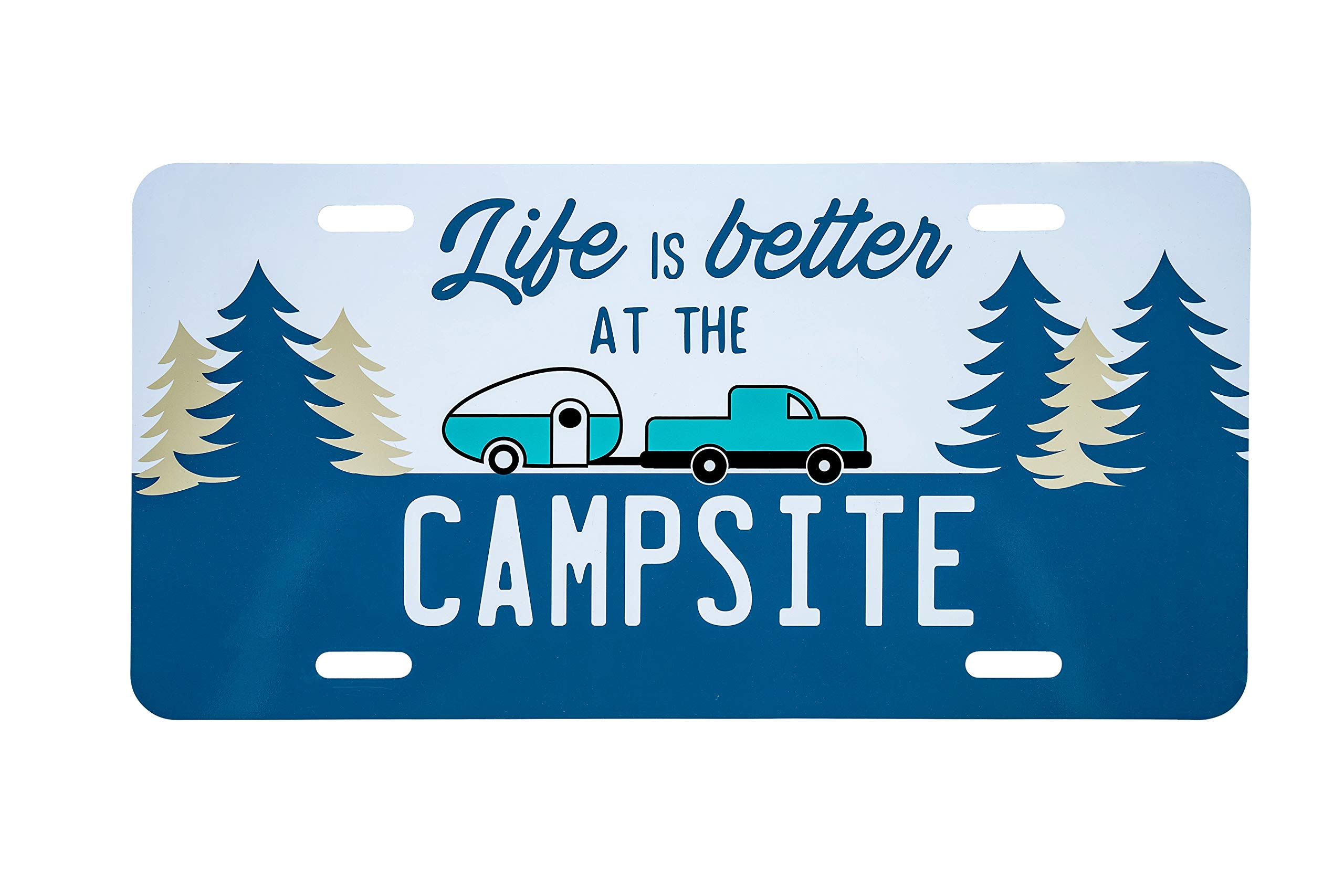 Amazon.com: Camco Life is Better at The Campsite Novelty Vehicle Front ...