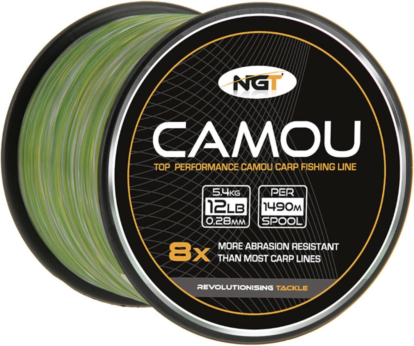 Carp & Coarse Fishing Line Camo Colour available in 8lb 10lb 12lb 15lb ...