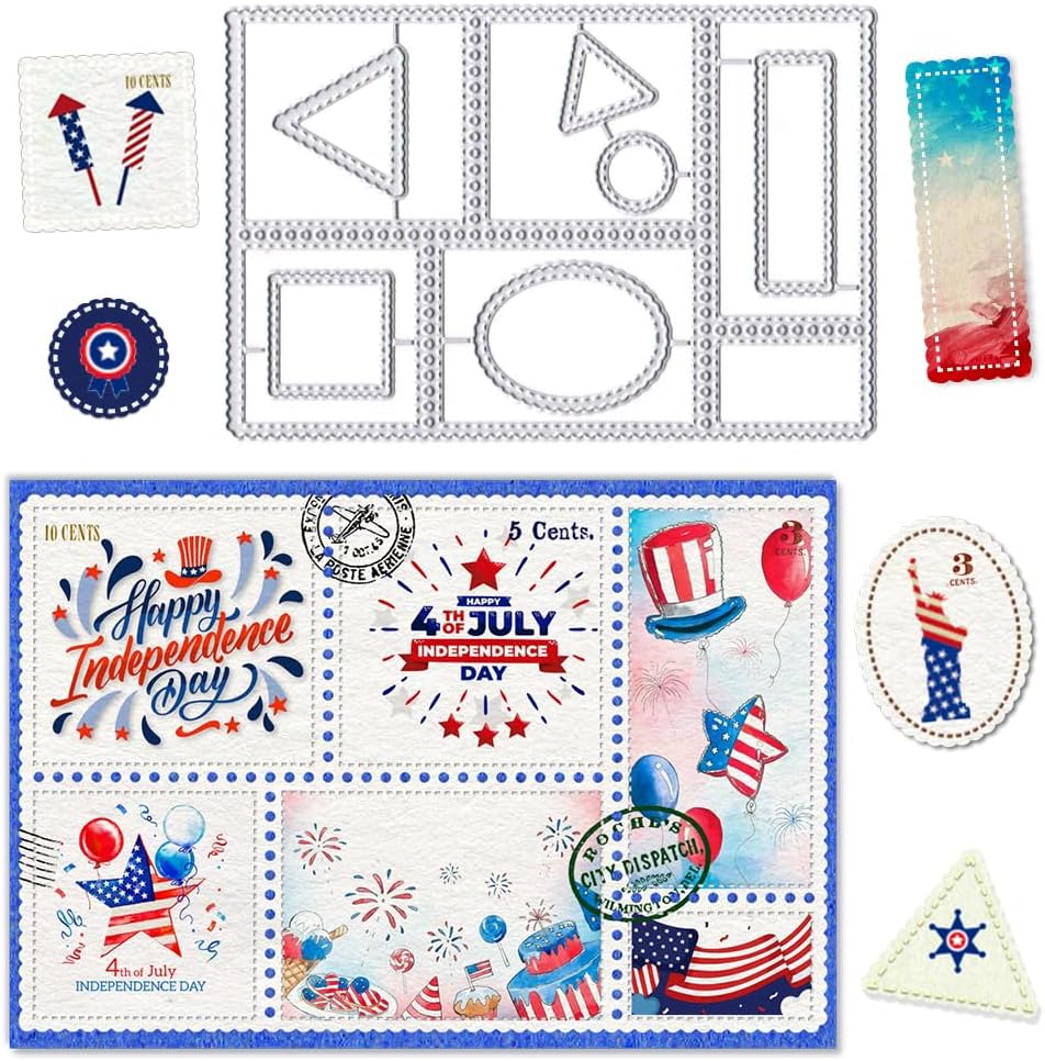 Amazon.com: Waffle Flower Postage Collage Bundle