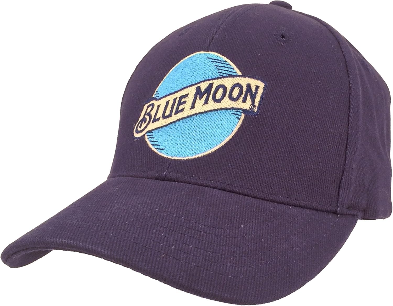 Tee Luv Blue Moon Beer Logo Baseball Hat (Navy Blue) at Amazon Men’s ...