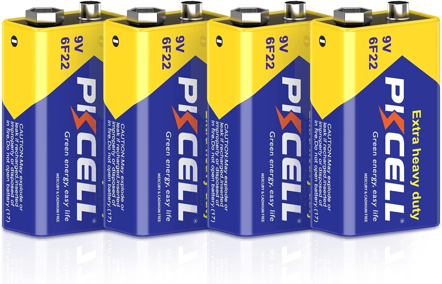 Amazon | PKCELL 9V角形乾電池 6F22/006P【液漏れ防止/3年保存】火災報知器・テスター用 4個パック | PKCELL | 乾電池