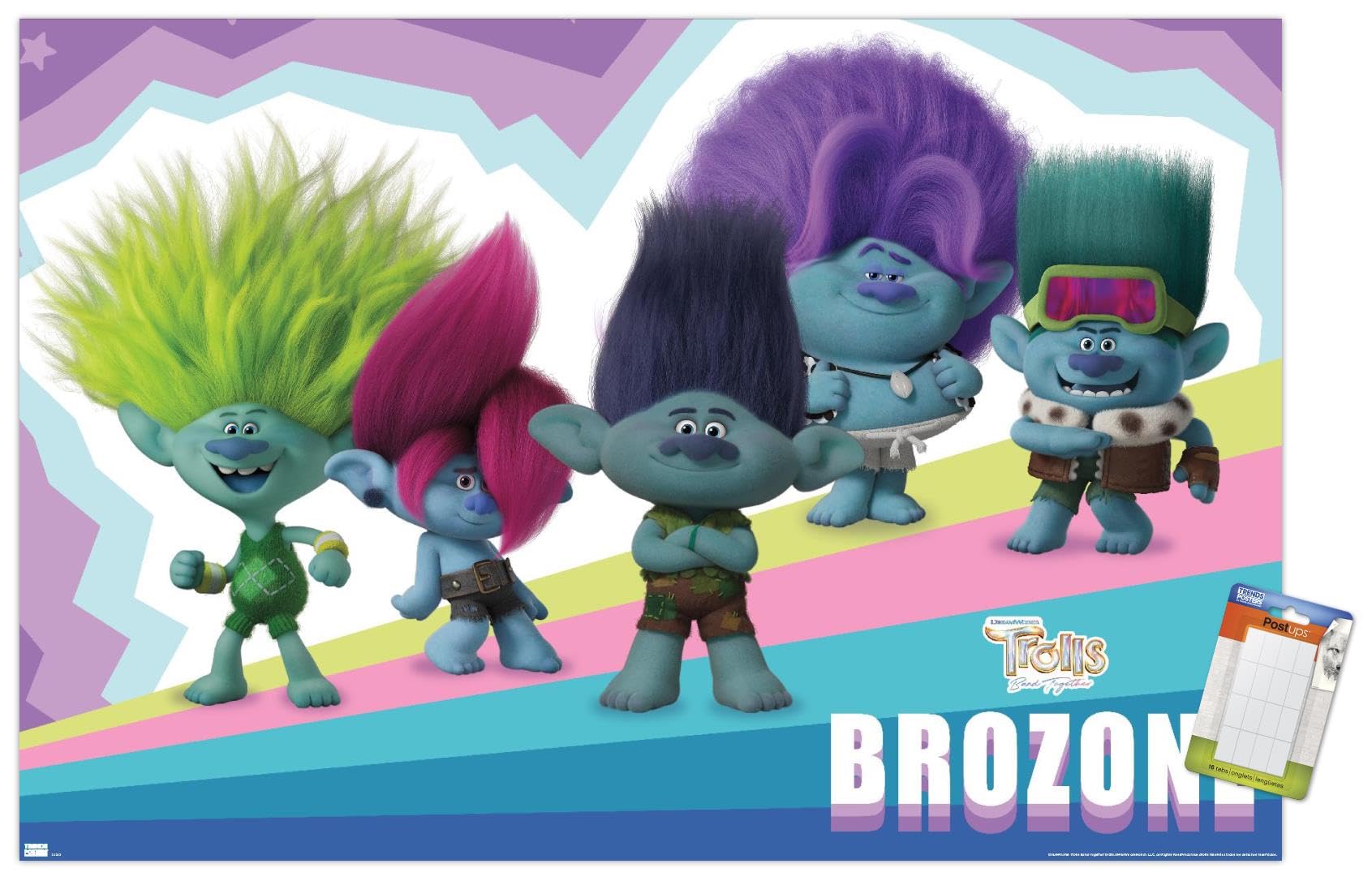 Amazon.com: Trends International Trolls: Band Together - Brozone Wall ...