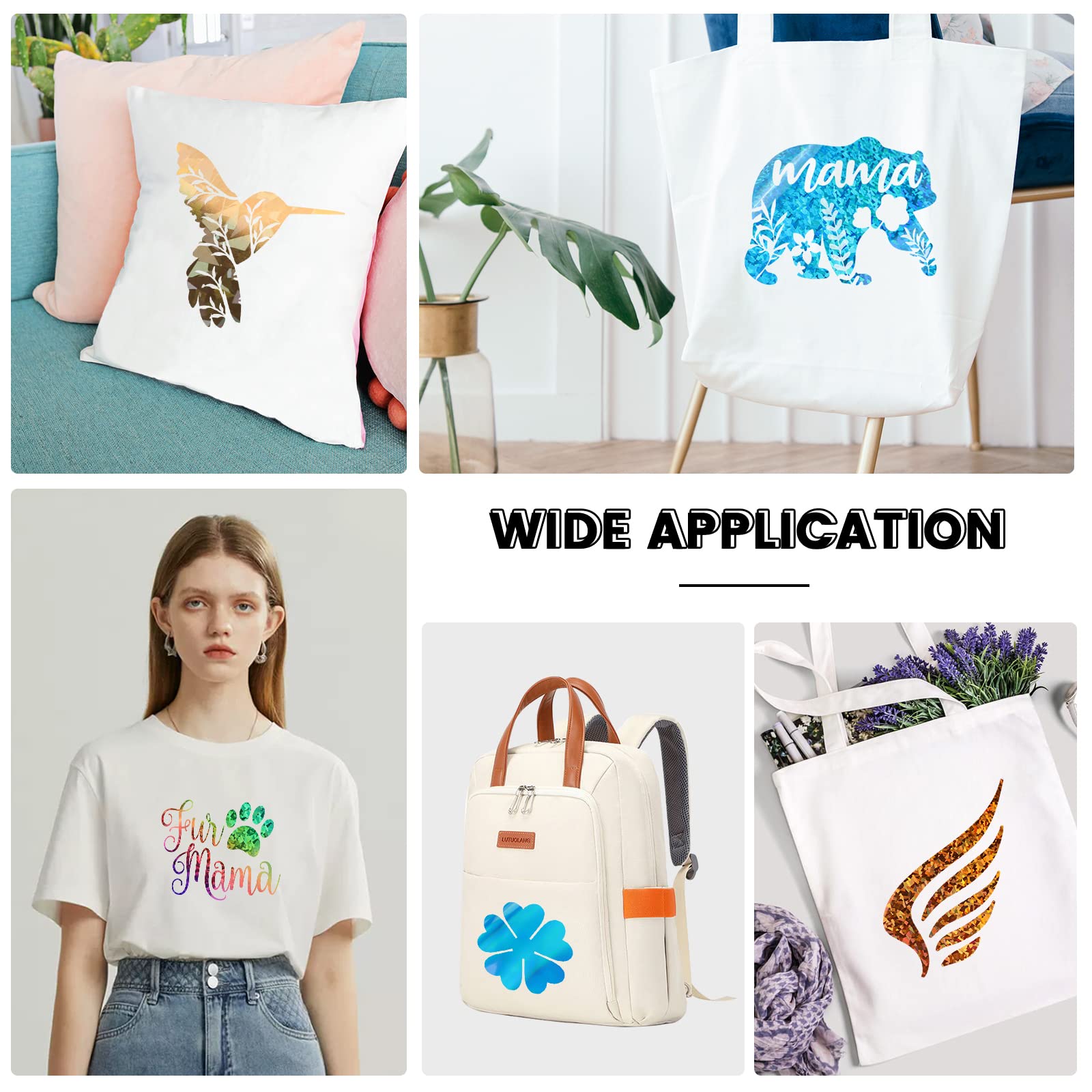 Snapklik.com : HTVRONT Metallic HTV Vinyl Rolls Heat Transfer Vinyl ...