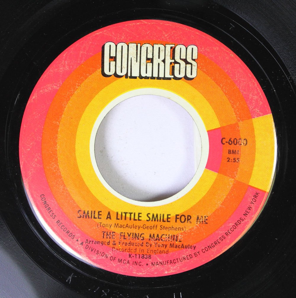 The Flying Machine - The Flying Machine 45 RPM Smile A Little Smile For ...