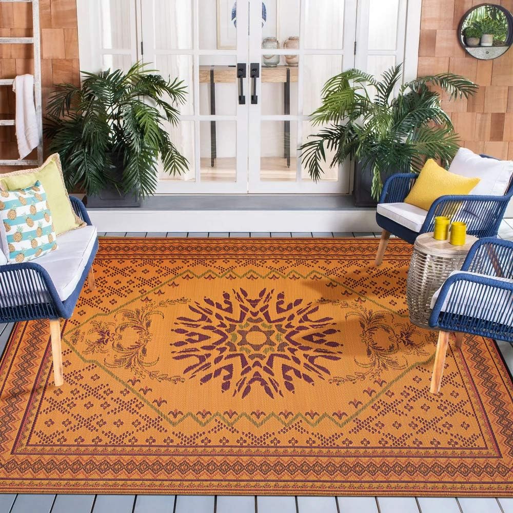 Amazon.com: SMM011 Reversible Outdoor Plastic Rugs,Easy to Clean Patio ...