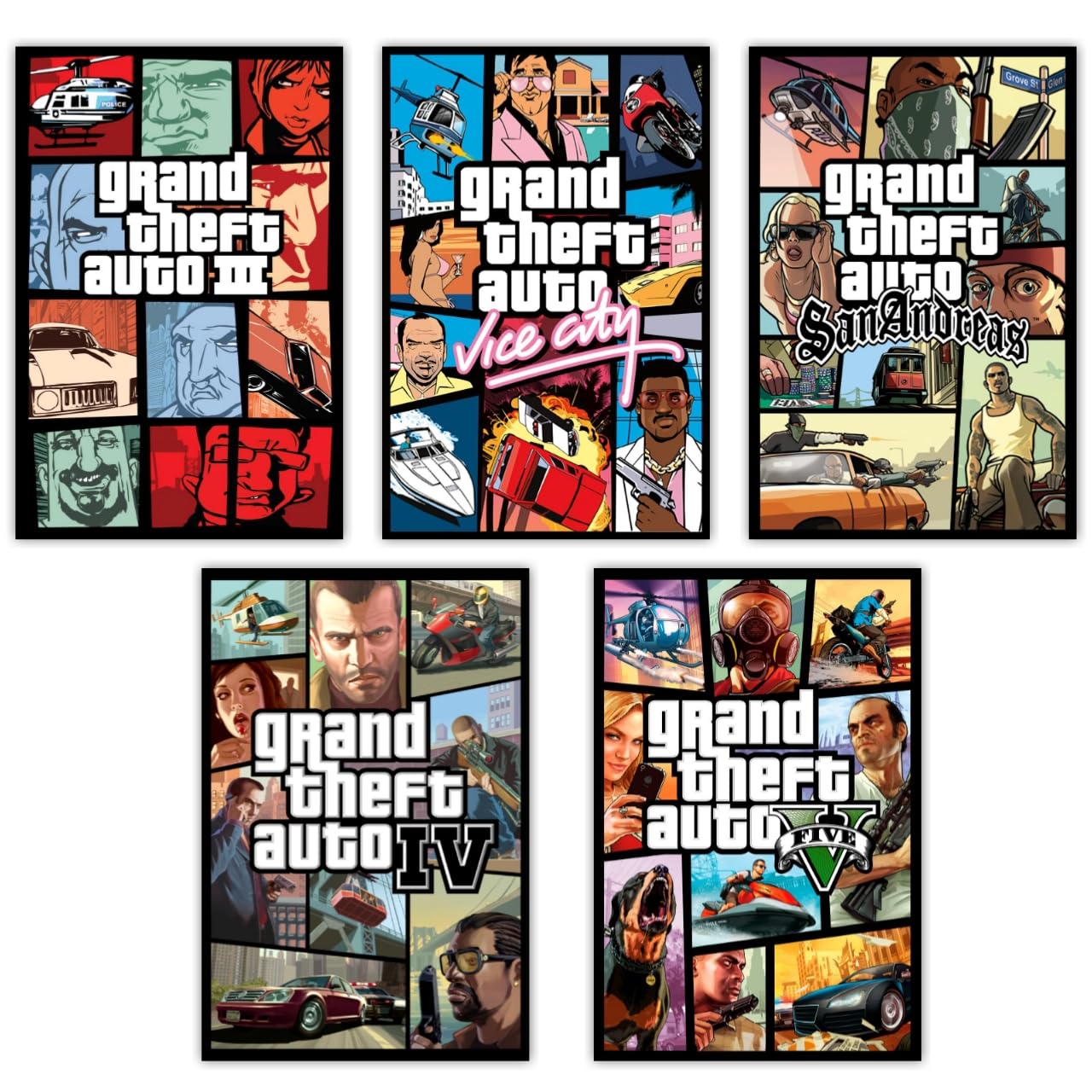 Waltractive Paper Gta 5,Gta 4,Gta: Sa,Gta: Vc,Gta 3 Official Cover ...