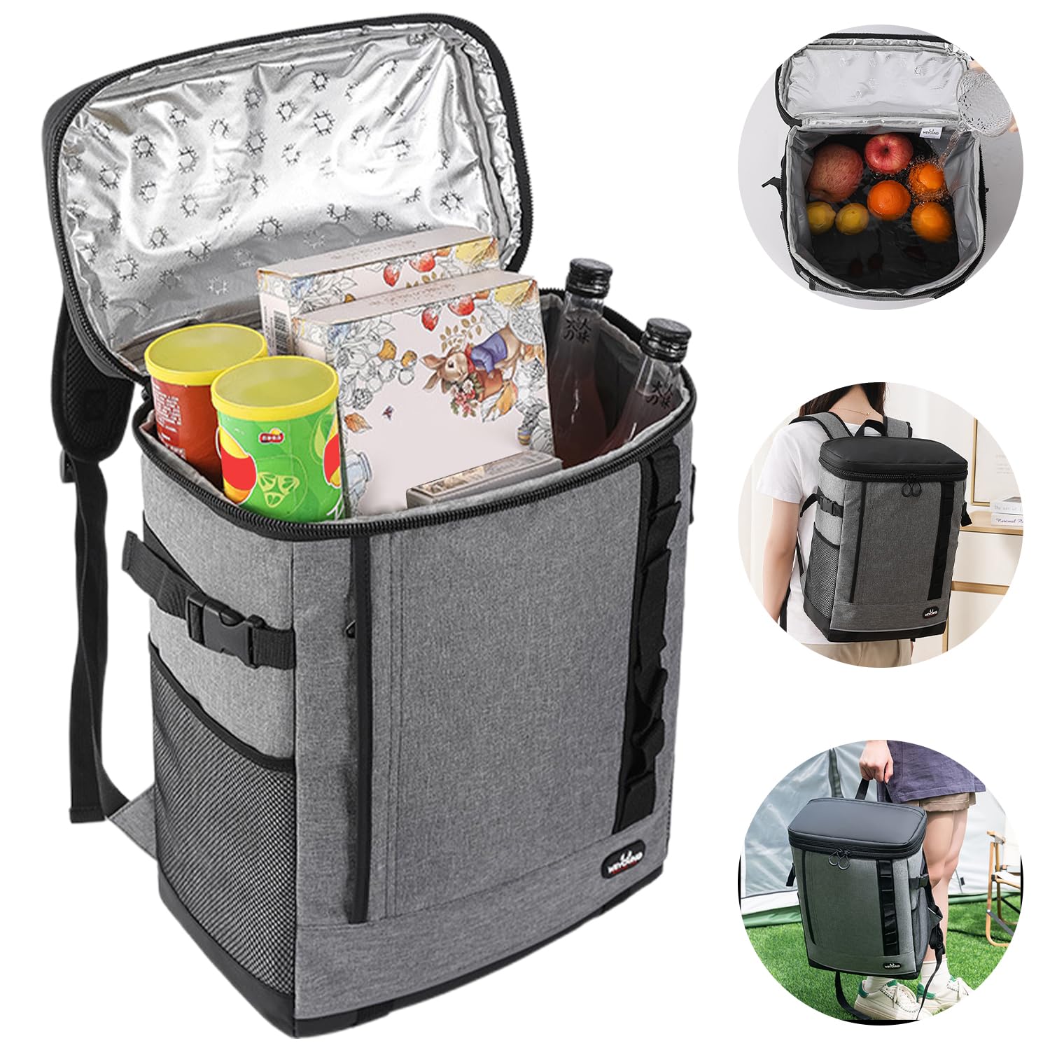 GIOD Picnic Backpack, Comfortable Insulated Cooler Backpack, Keep Cool ...