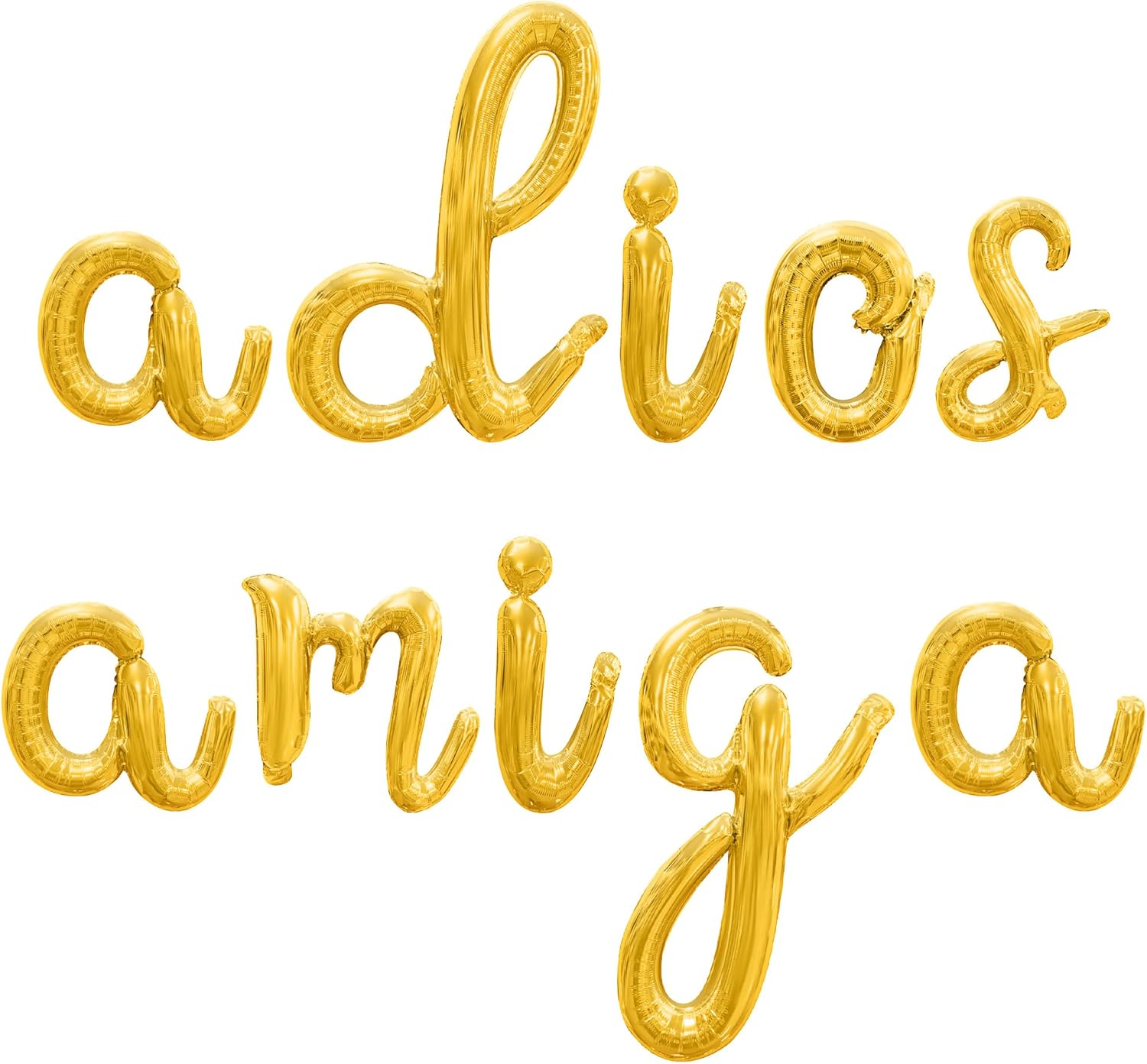 Cursive Script Letter Balloons - ADIOS AMIGA 16" Inch Alphabet Letters ...