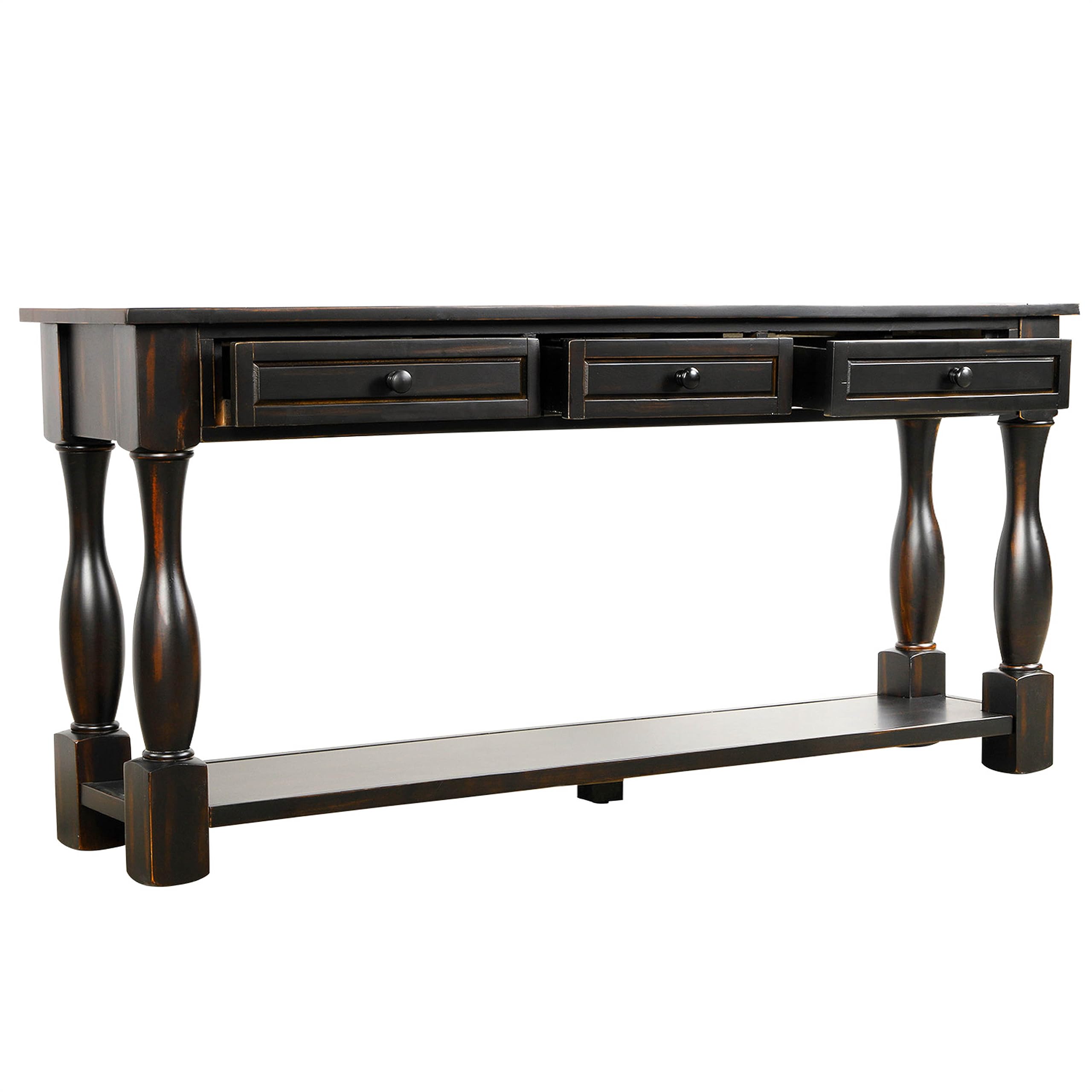 GrAles Console Table 65" Long Extra-Thick Sofa Table Side Table Coffee ...
