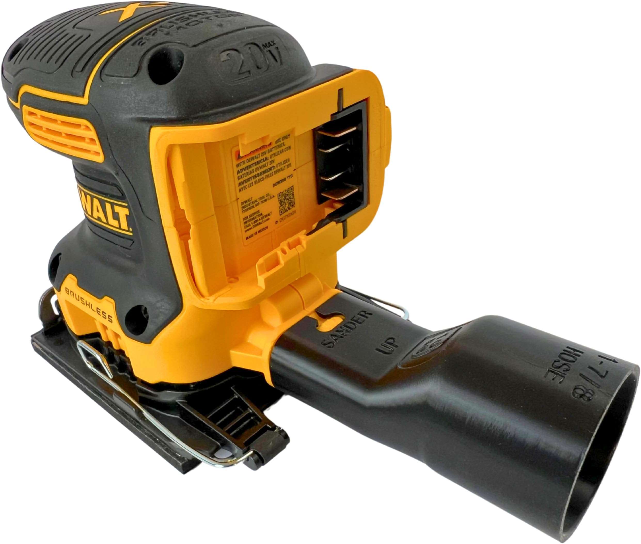 Amazon.com: 1058 Designs - Sander Vacuum Adapter for DeWalt 1/4 Sheet ...