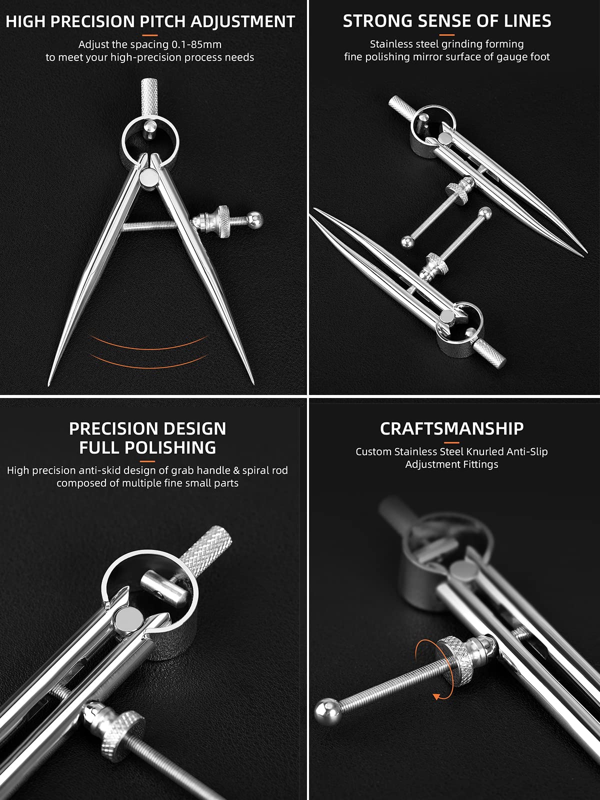 Snapklik.com : WUTA Spring Wing Divider 304 Stainless Steel Precision ...