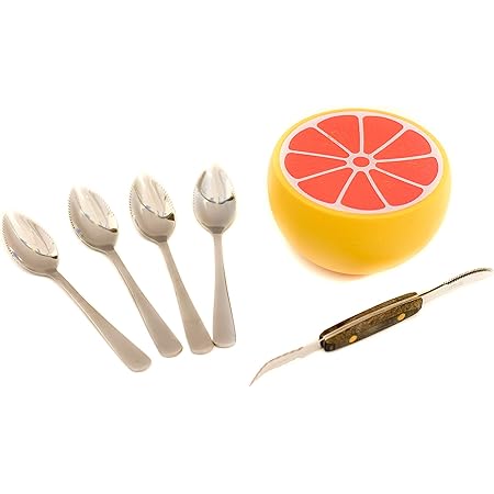 Amazon.com: Set of 4 Grapefruit spoons, One Grapefruit Knife, and One ...