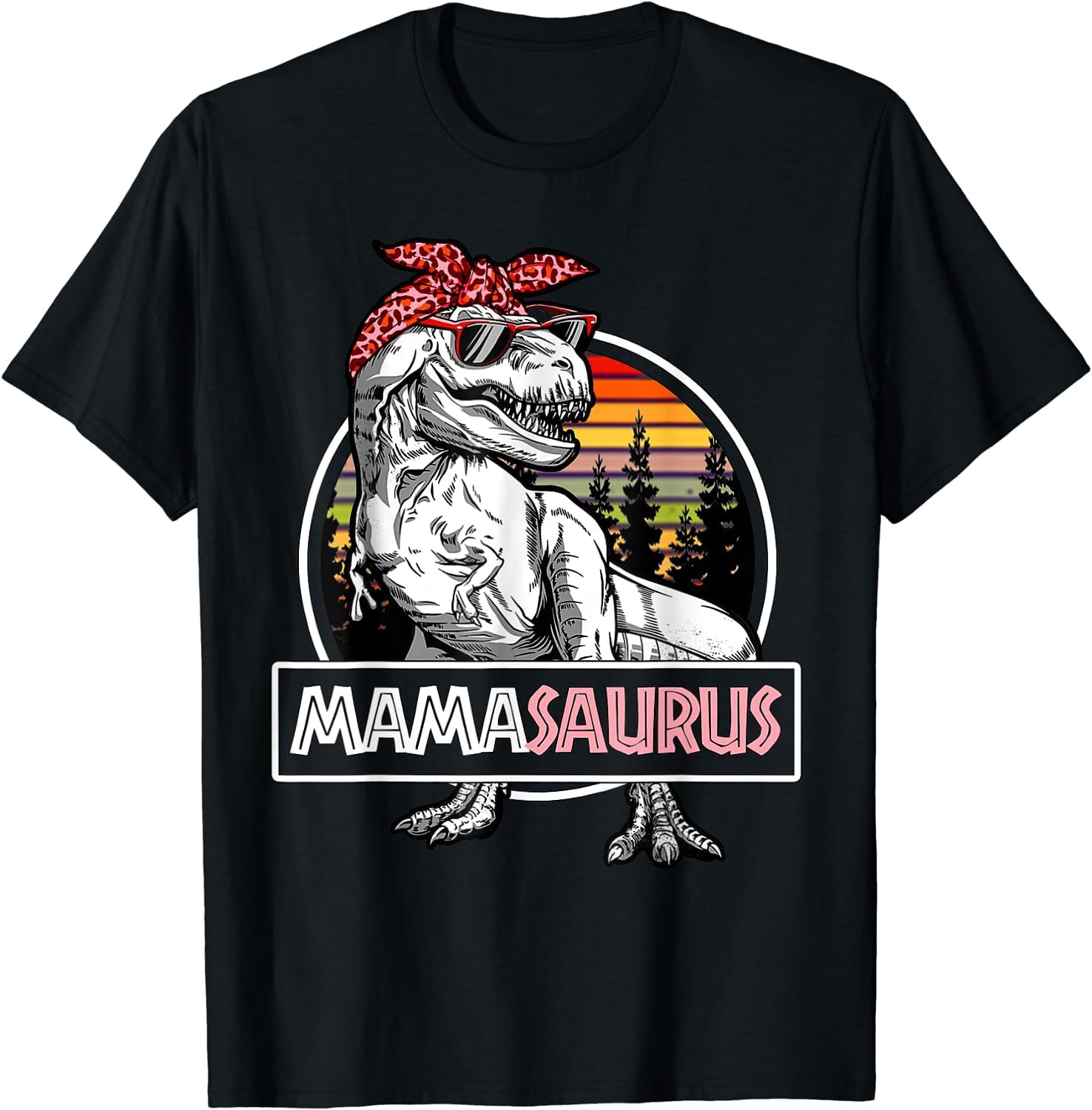 Mamasaurus T Rex Dinosaurio Mama Saurus Rex Graciosa Camiseta de Vinilo ...