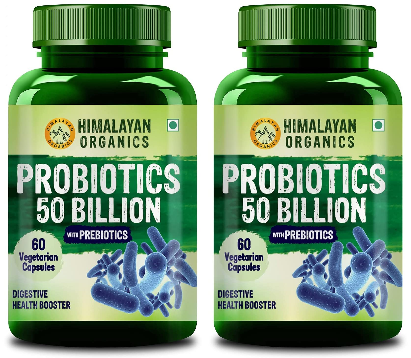 Himalayan Organics Probiotics 50 Billion CFU 150mg With Prebiotics ...