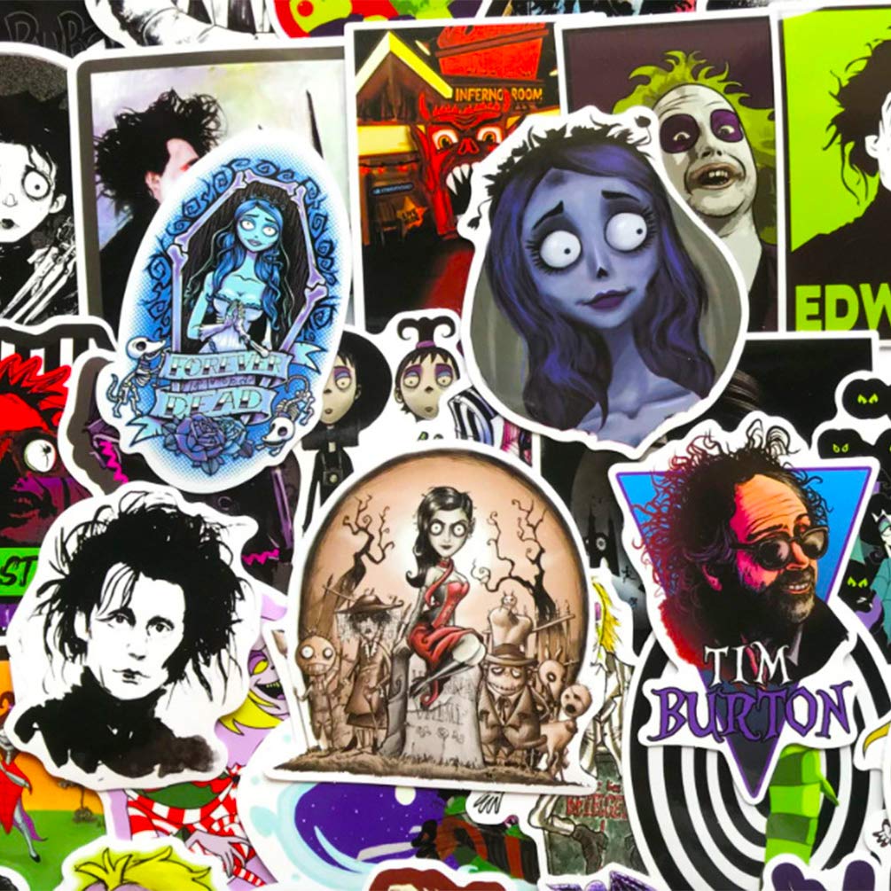 Tim Burton Movies Series Stickers for Laptop Computer Luggage ...