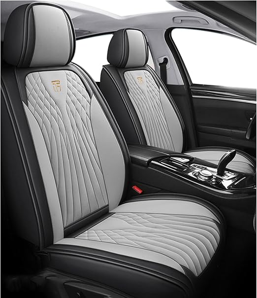 Amazon.com: ANKIV Faux Leather Car Seat Cover Custom Fit for Mitsubishi ...