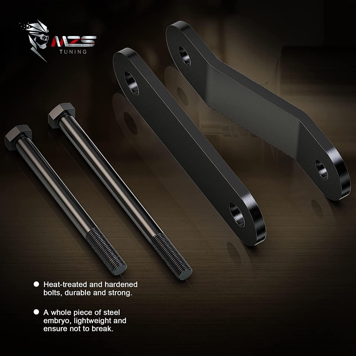Snapklik.com : MZS Rear Lift Shackles, 2 Inch Leveling Kit Compatible