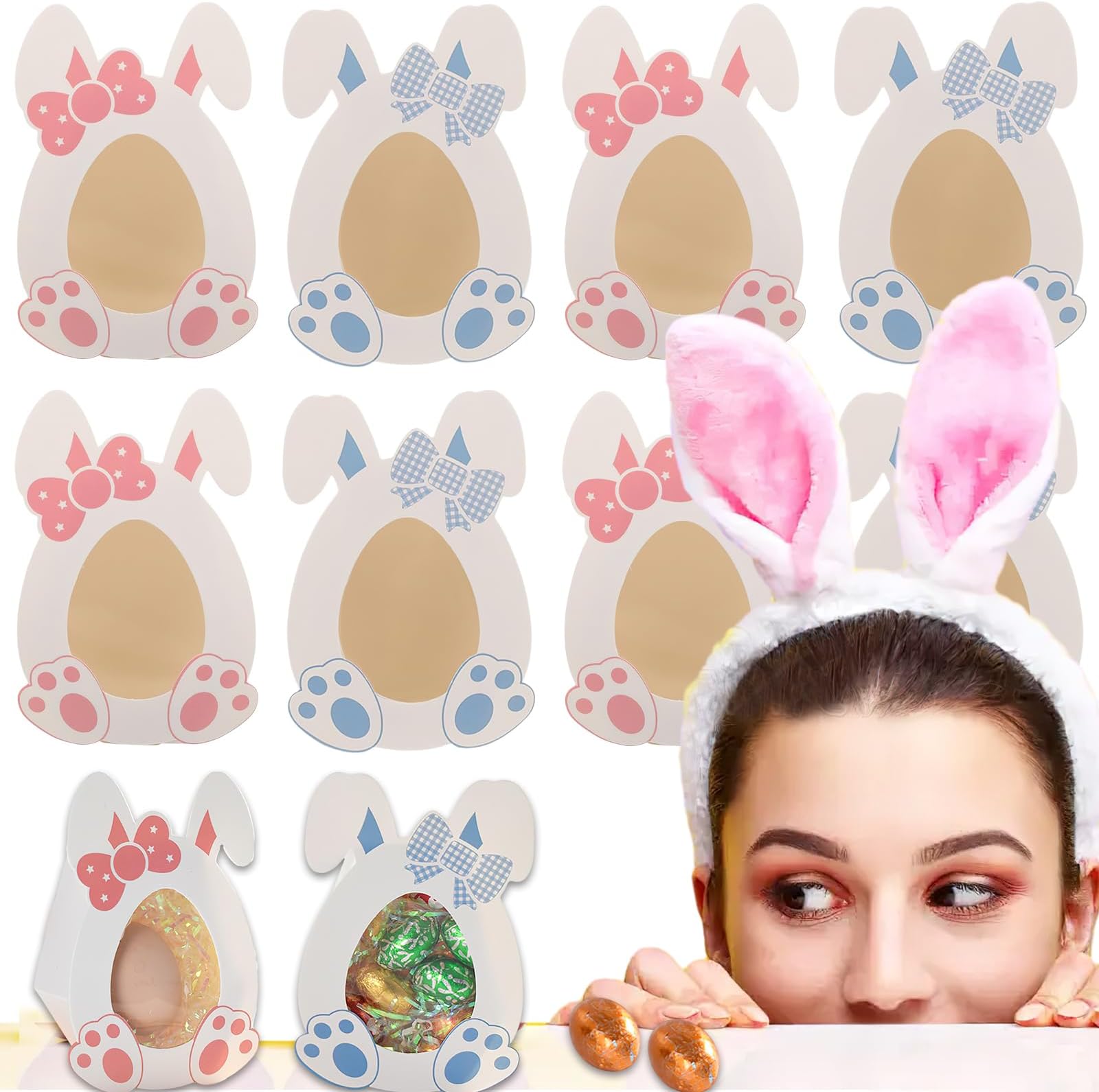 Amazon.com: Teling 36 Pcs Easter Boxes Paper Easter Treat Boxes Easter ...