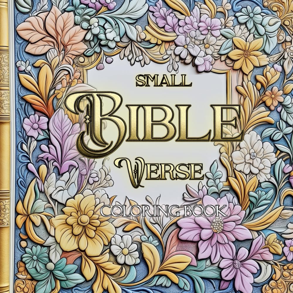Amazon.com: Small Bible Verse Coloring Book | 6"x6" | A Mini Collection ...