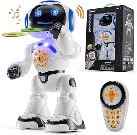 Top Race Remote Control Robot Toy - Interactive, Smart, Walking ...