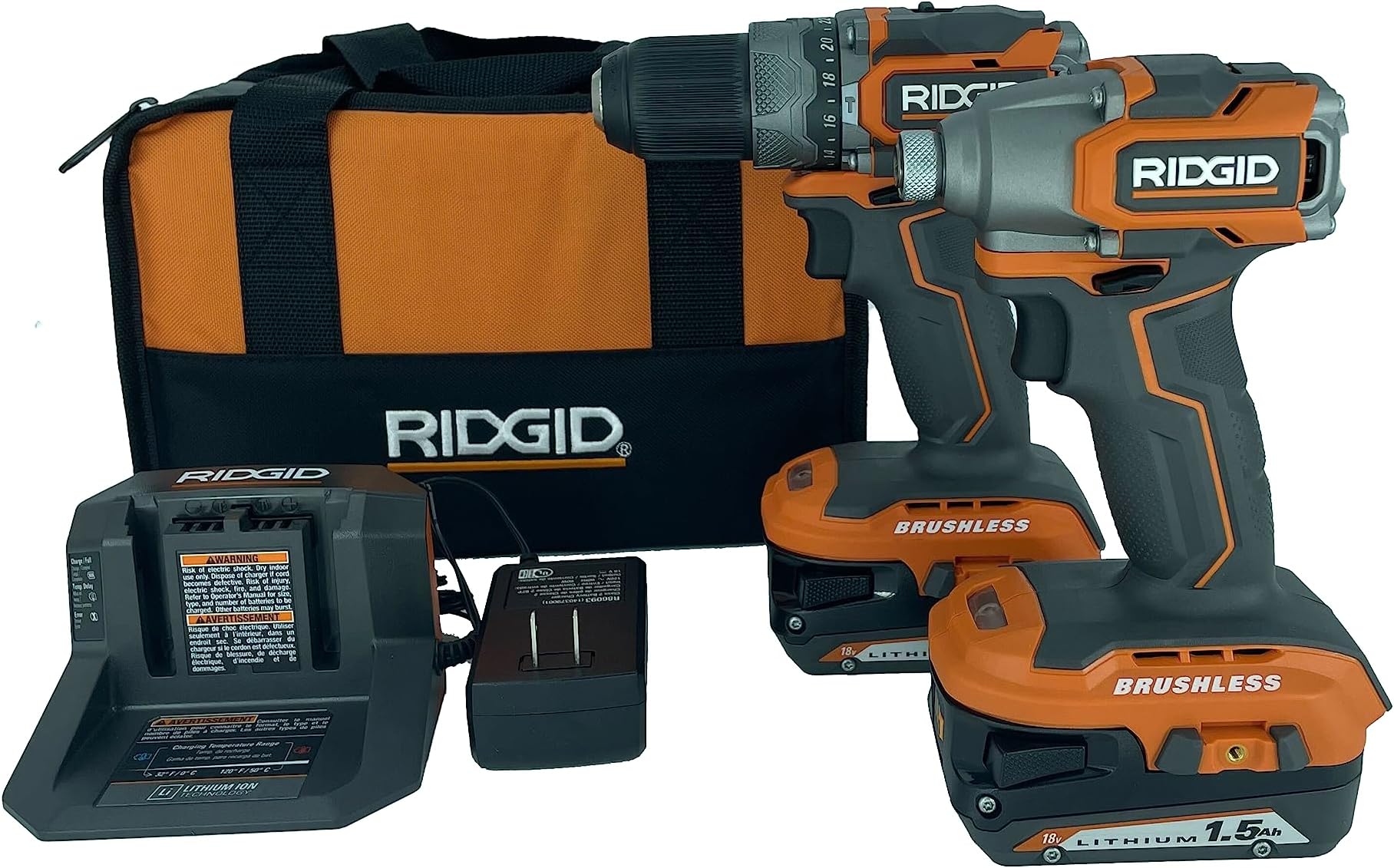 RIDGID 18V Brushless Sub-Compact Cordless 1/2-inch Hammer Drill and ...