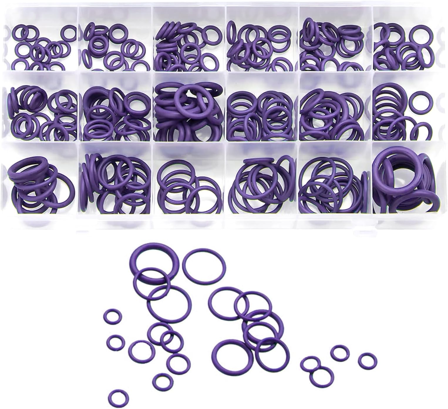 Amazon.com: neynavy Pack-270 Auto O-Shaped Rubber Sealing Ring Set ...