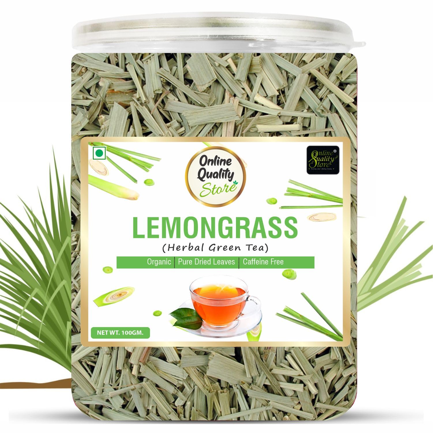 Online Quality Store Organic Lemongrass Herbal Tea - 50 Gm | Lemongrass ...