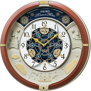 Amazon.co.jp: SEIKO CLOCK (セイコークロック) 掛け時計 電波 アナログ からくり トリプルセレクション・メロディ ...