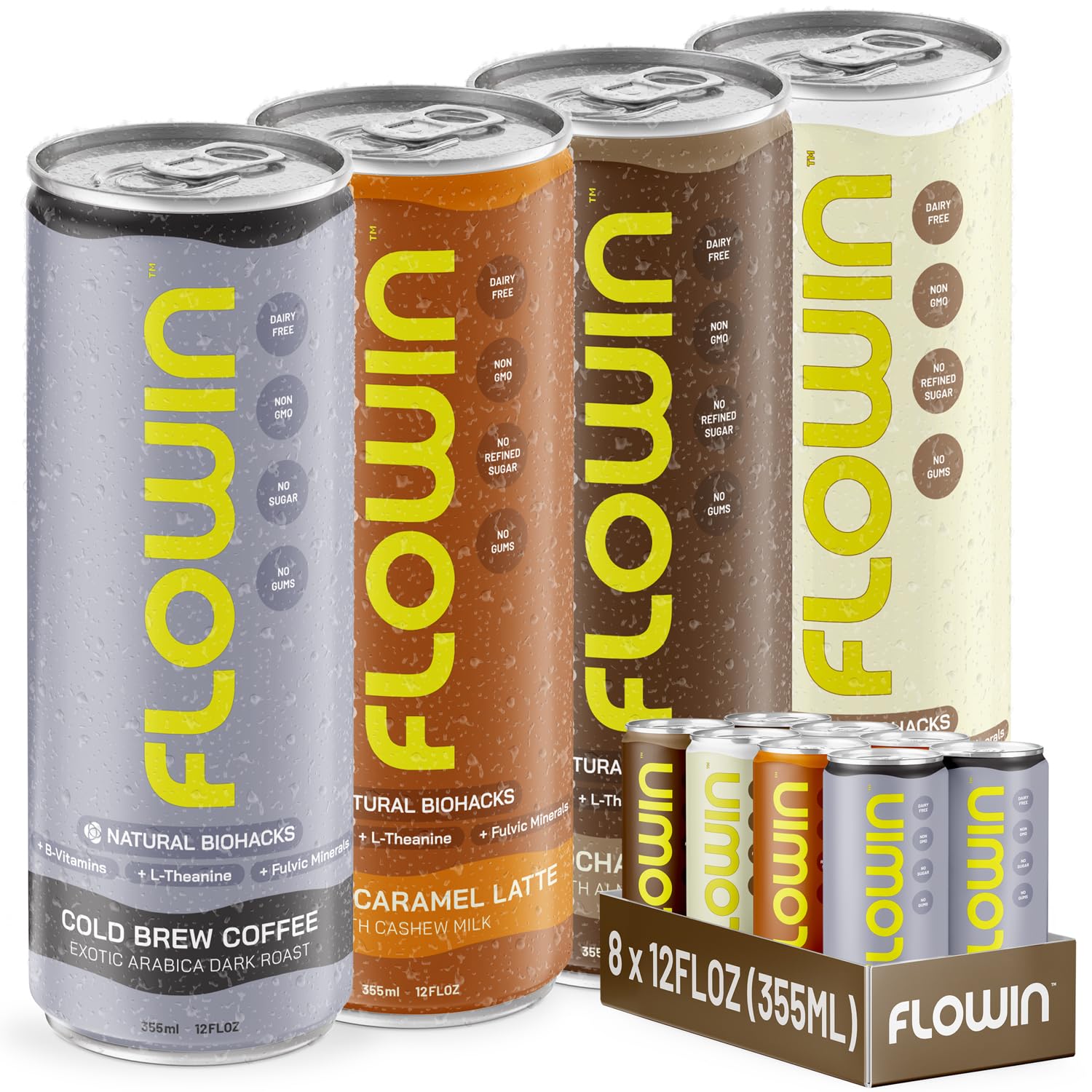 Amazon.com: Flowin Cold Brew Coffee Variety Pack: [Brain And Body ...