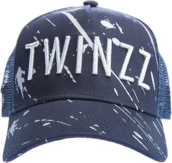 TWINZZ Cap 3D Mesh Trucker in Navy Splatter at Amazon Men’s Clothing store