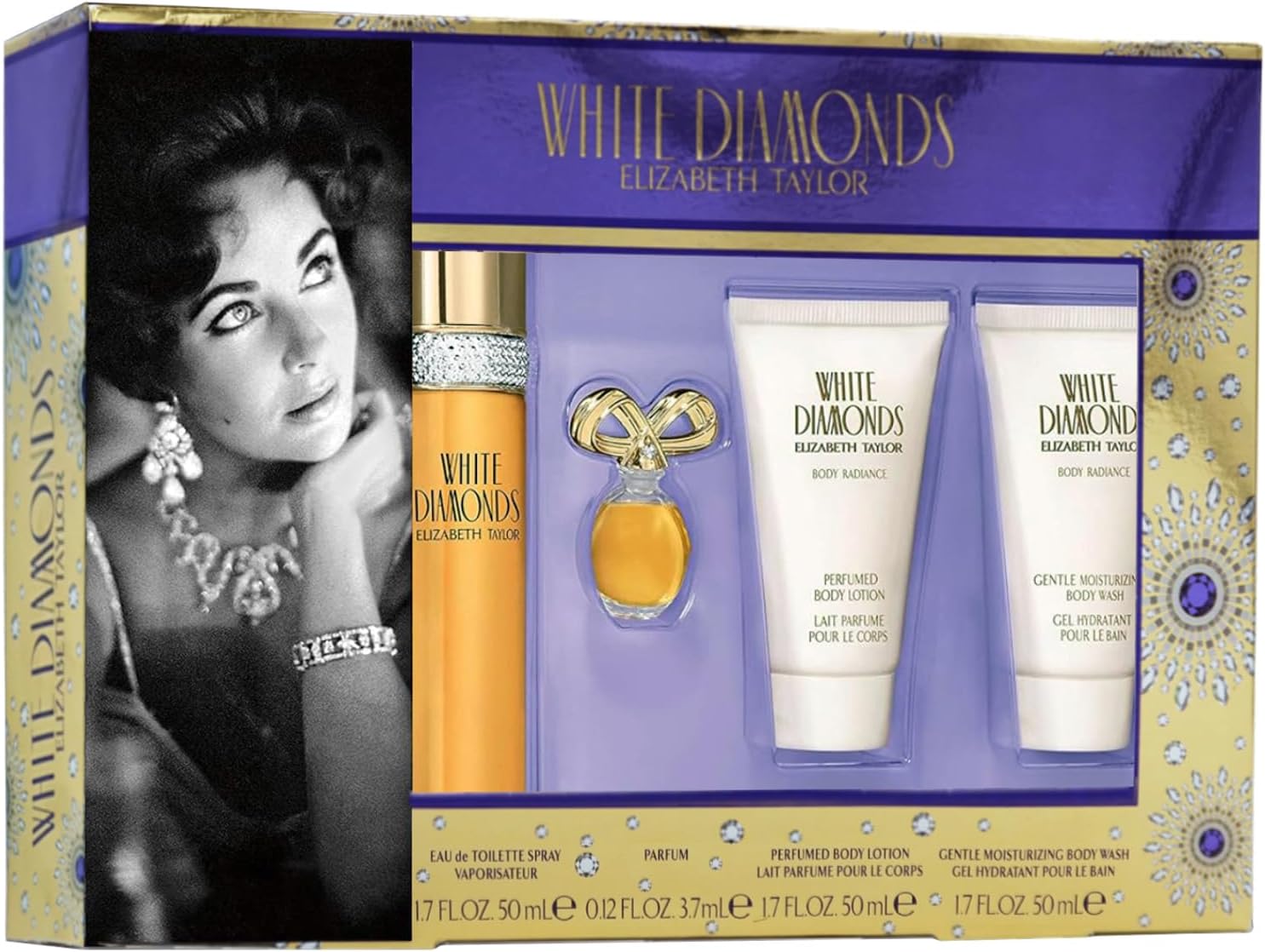 Amazon.com : Elizabeth Taylor White Diamonds Perfume for Women EDT 4 ...