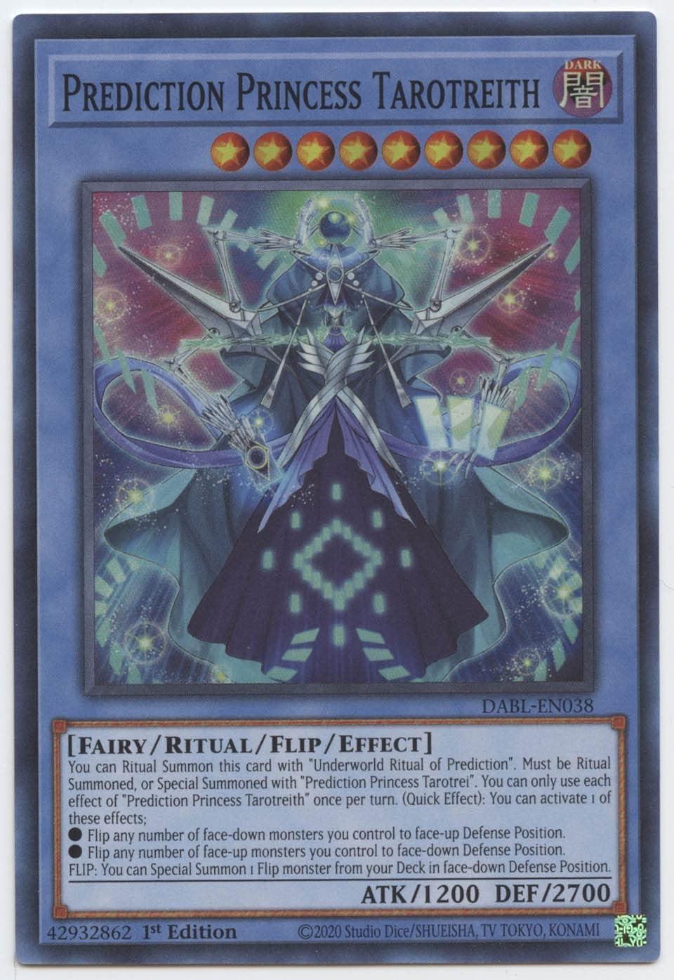 Amazon.com: Yu-Gi-Oh! Prediction Princess Tarotreith - DABL-EN038 ...