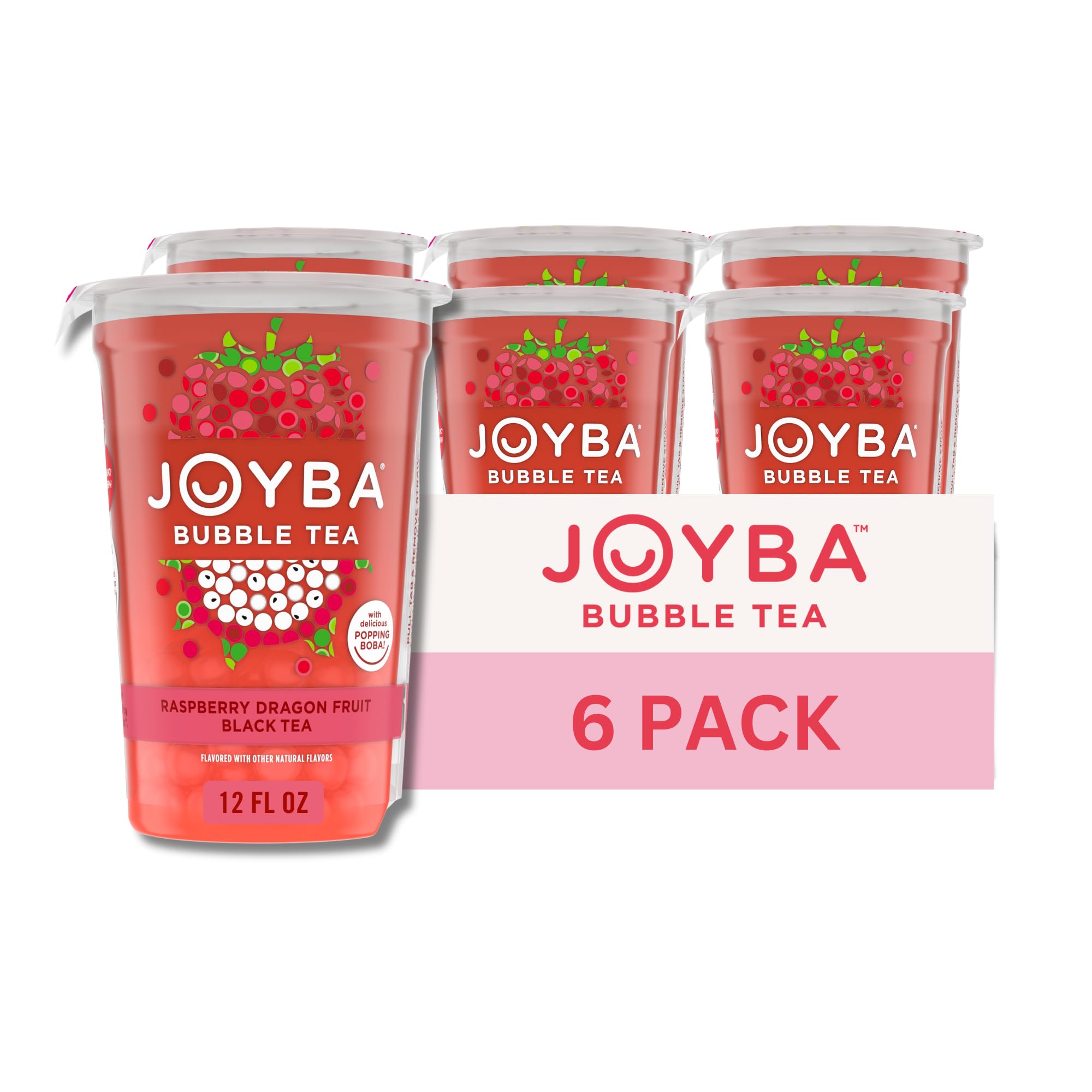 Amazon.com : Joyba Bubble Tea Raspberry Dragon Fruit Black Tea with ...