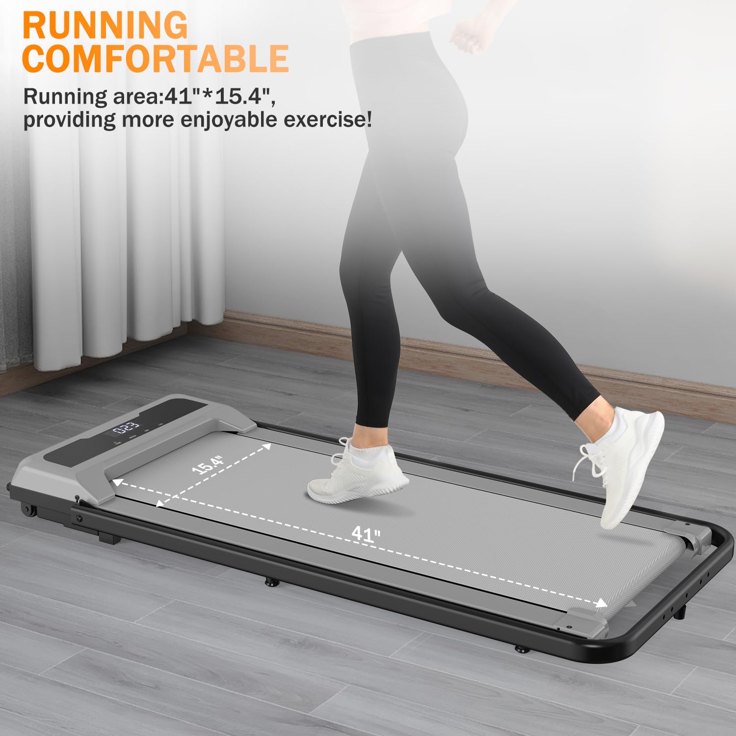 Snapklik.com : Walking Pad 2 In 1 Folding Treadmill For Home - Portable ...