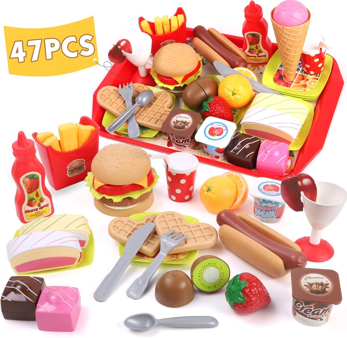 REMOKING Children Pretend Role Play Toys, Educational Food Toys for ...