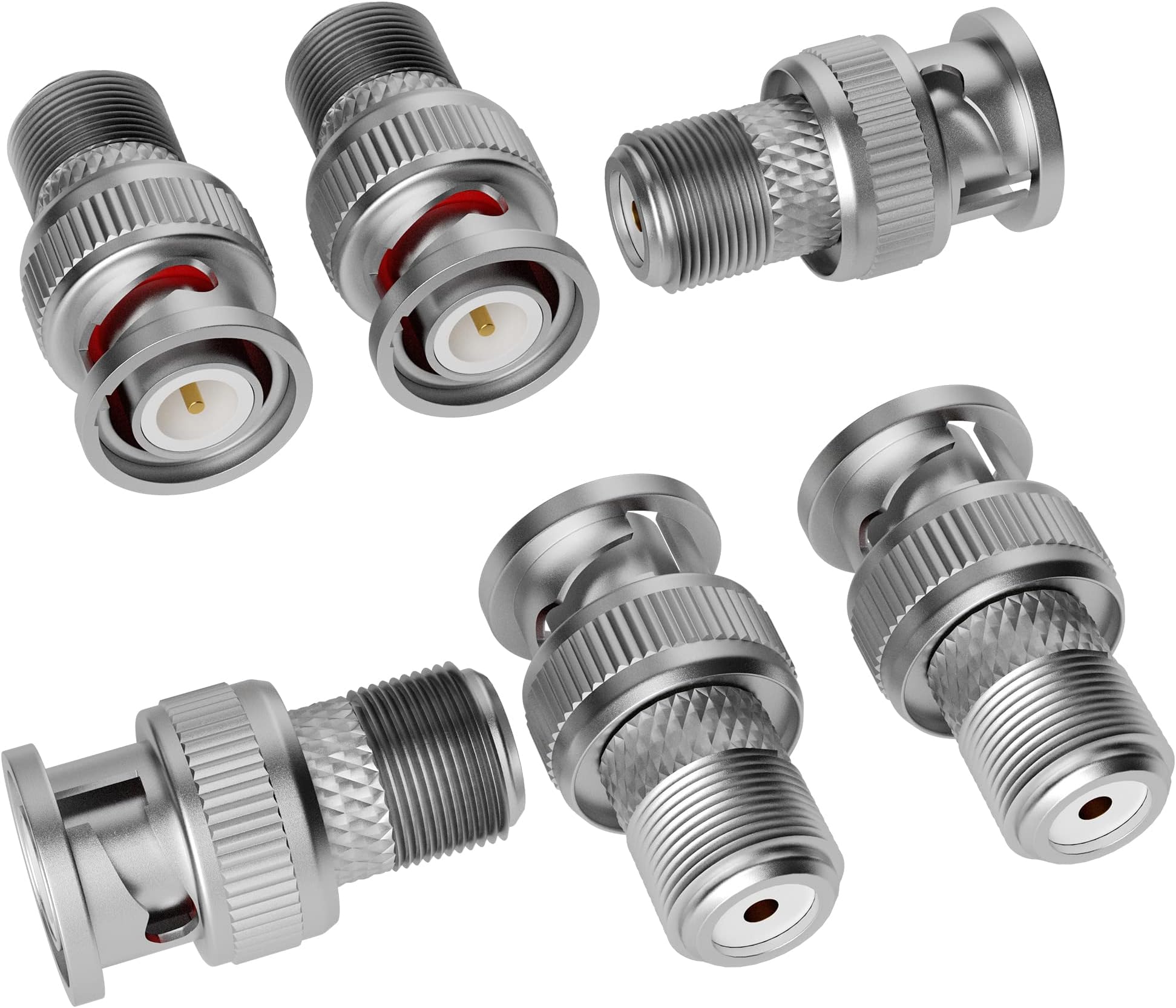 Amazon.com: BNC to F Type Adapter, 2-Pack F Male to BNC Female Adapter ...