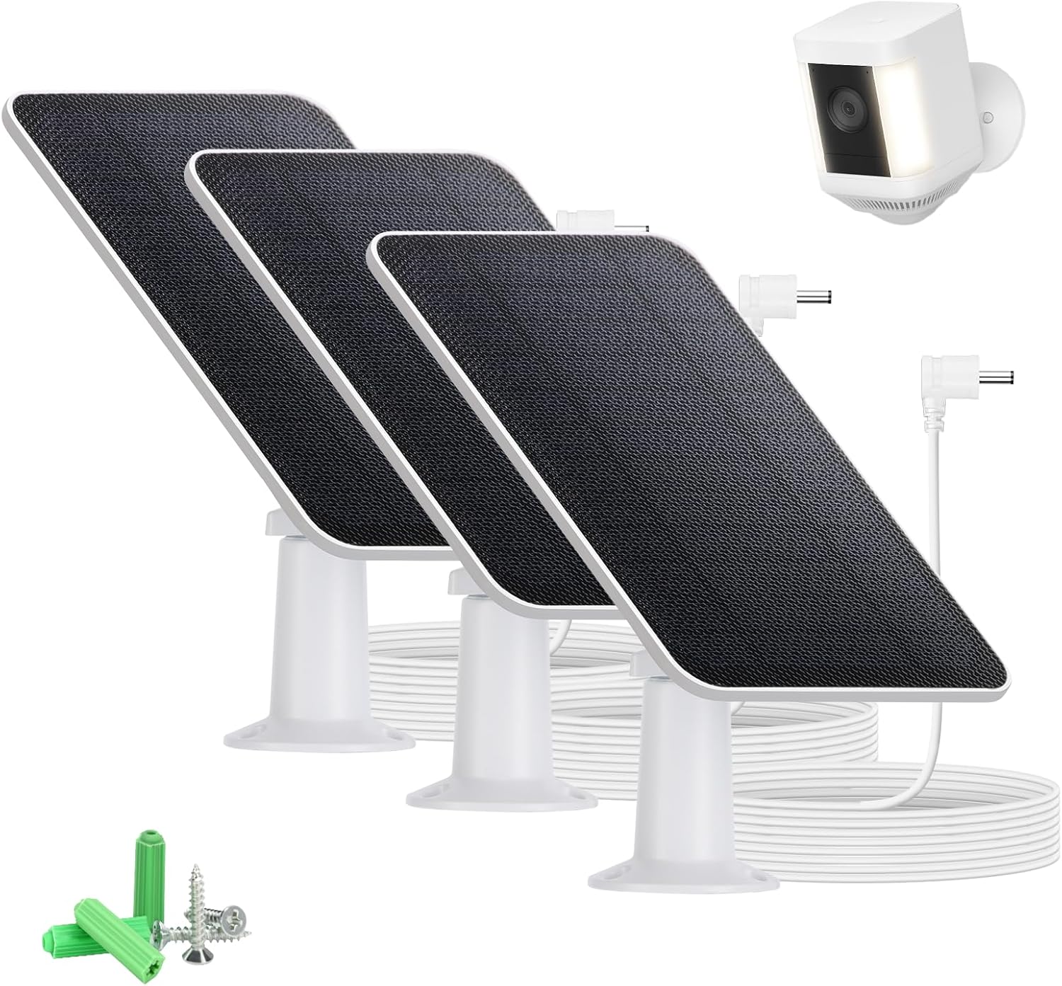 Amazon.com : Solar Panel Charger Compatible with Ring Spotlight Camera ...