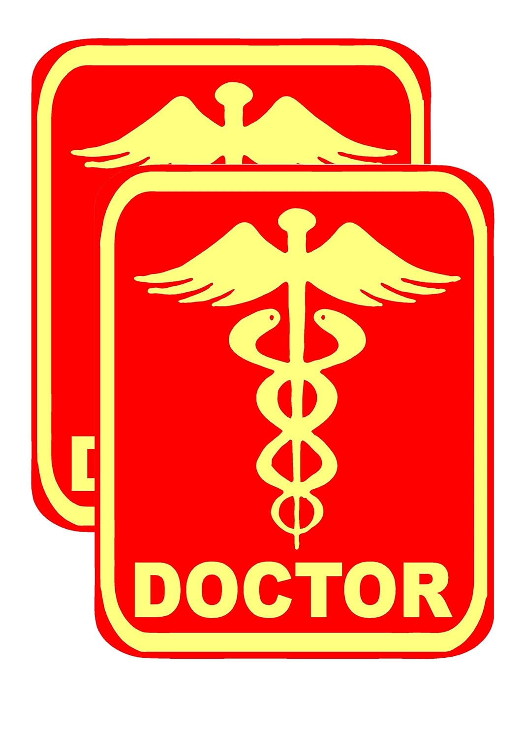 Doctor Sticker for Car Sticker (Pack of 2) Car & Bike Sticker SobParbo ...