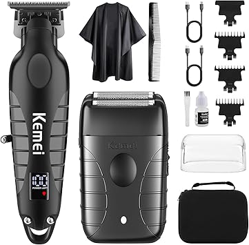 Amazon.com: KEMEI Professional Electric Foil Shaver for Men, Beard ...