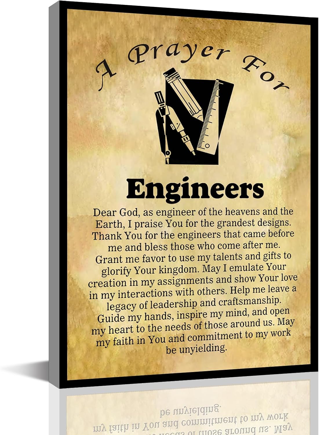 Amazon.com: a Engineer's Prayer Canvas Home Wall Art Decor Engineers ...