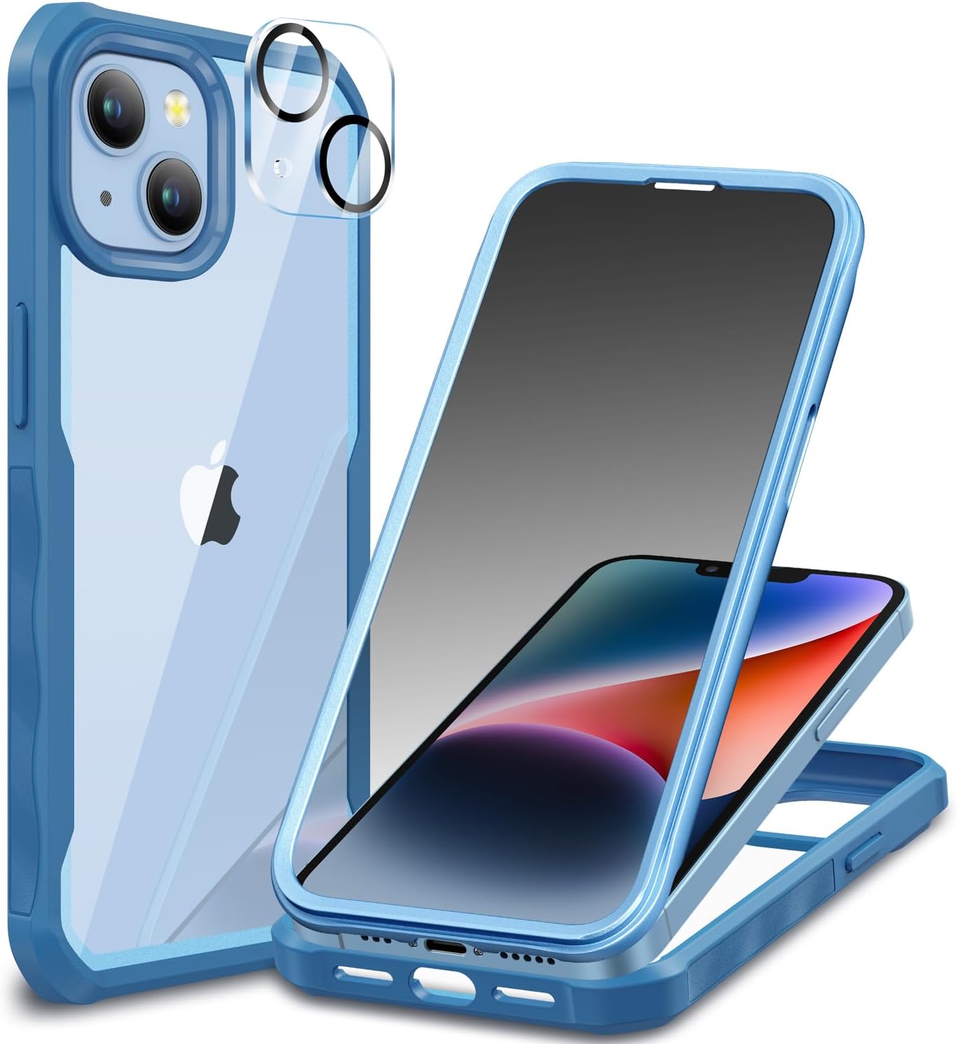 Amazon.com: INTORDAYS Anti Peeping Case for iPhone 14 Case,360 Degree ...